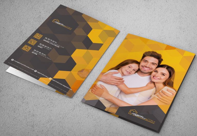 Pochettes à rabat pour Vos agents ont du cœur by Zébra design